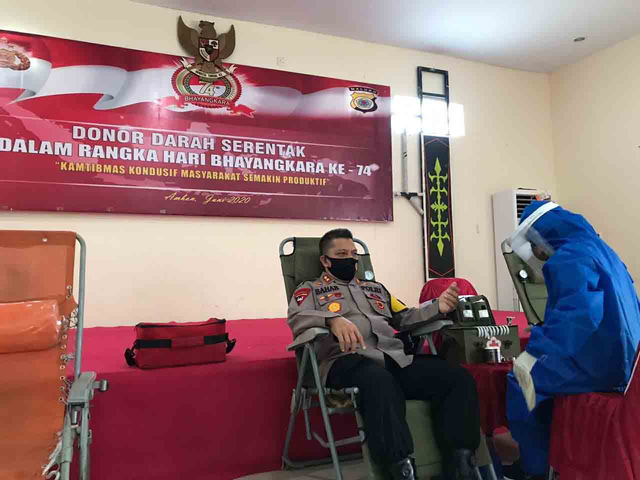 Jelang Hari Bhayangkara Ke-74, Polda Maluku Gelar Donor Darah ... Jelang Hari Bhayangkara Ke-74, Polda Maluku Gelar Donor Darah ...